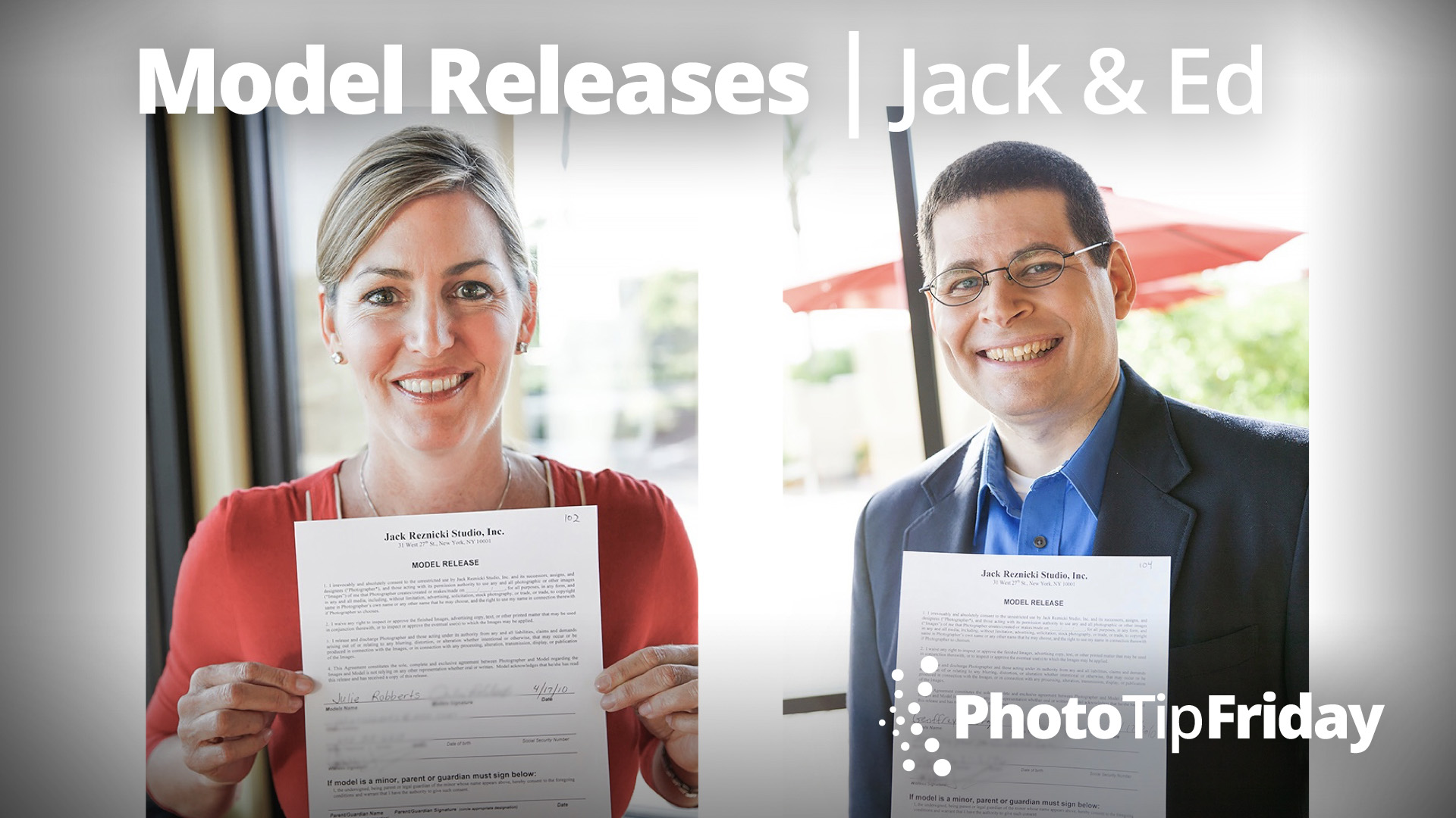 Model Releases with Jack Reznicki & Edward Greenberg | Photo Tip Friday ...