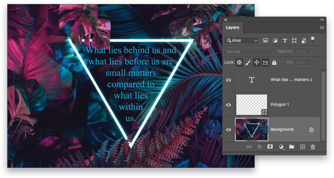 Create Text Inside a Shape in Photoshop by Lesa Snider - KelbyOne Insider