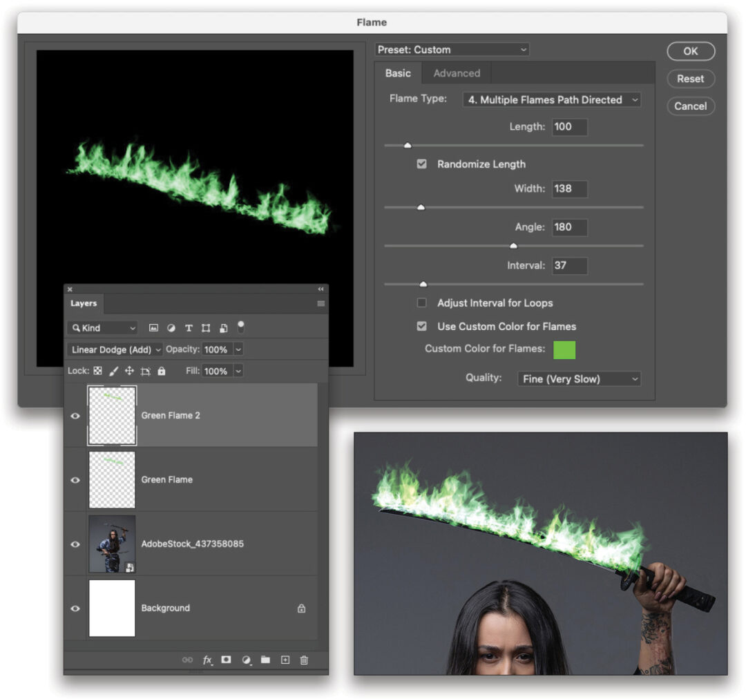 Craft A Flaming Sword Effect by Kirk Nelson - KelbyOne Insider