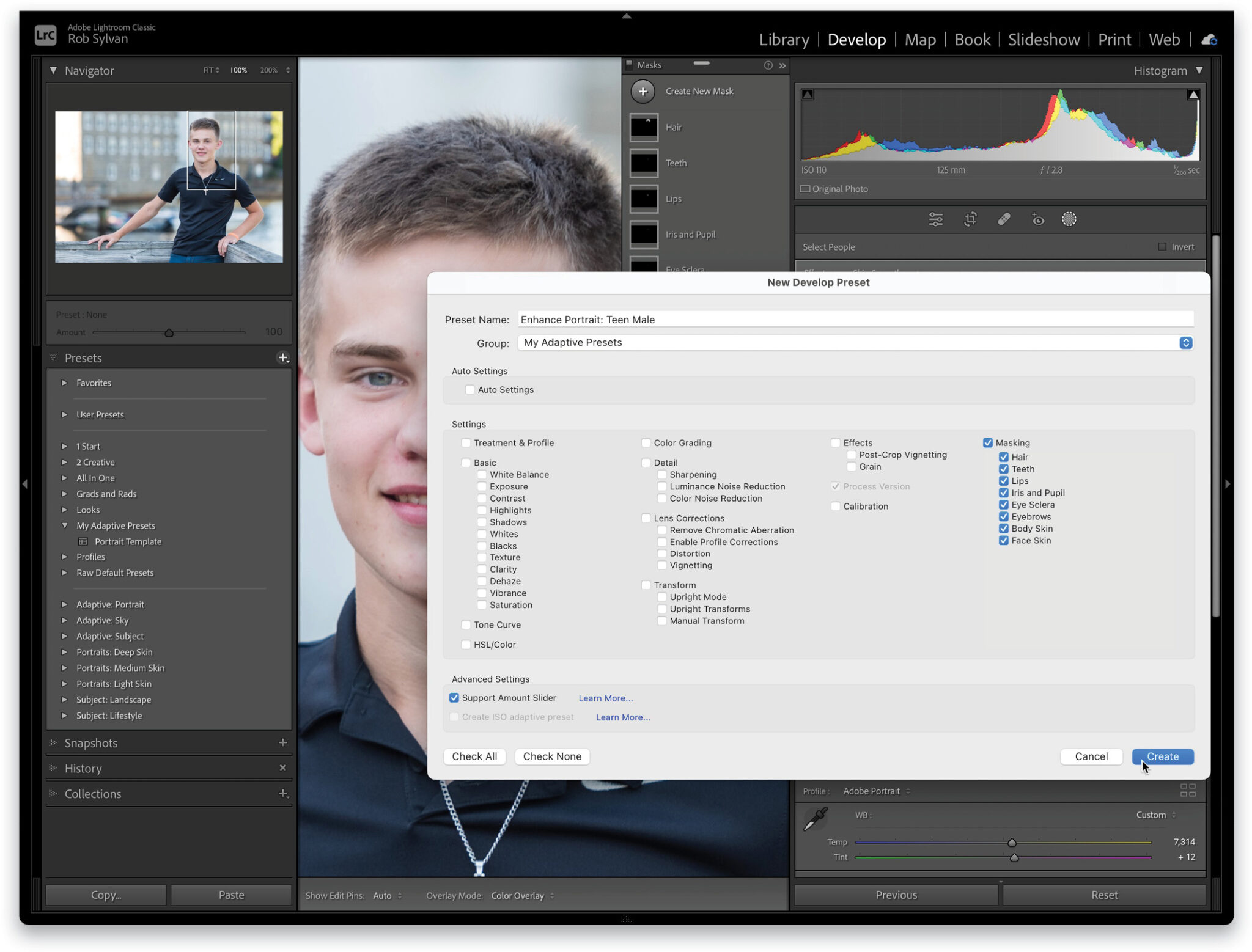 Creating Adaptive Presets in Lightroom Classic by Rob Sylvan - KelbyOne ...